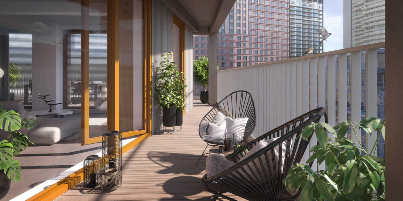 Aangenaam wonen in een gebouw van hout - Aan het IJ